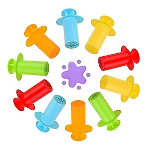 Kare & Kind Set of 10 pcs Smart Dough Tools Kit with Extruder Machine (10 Extruder Tools)