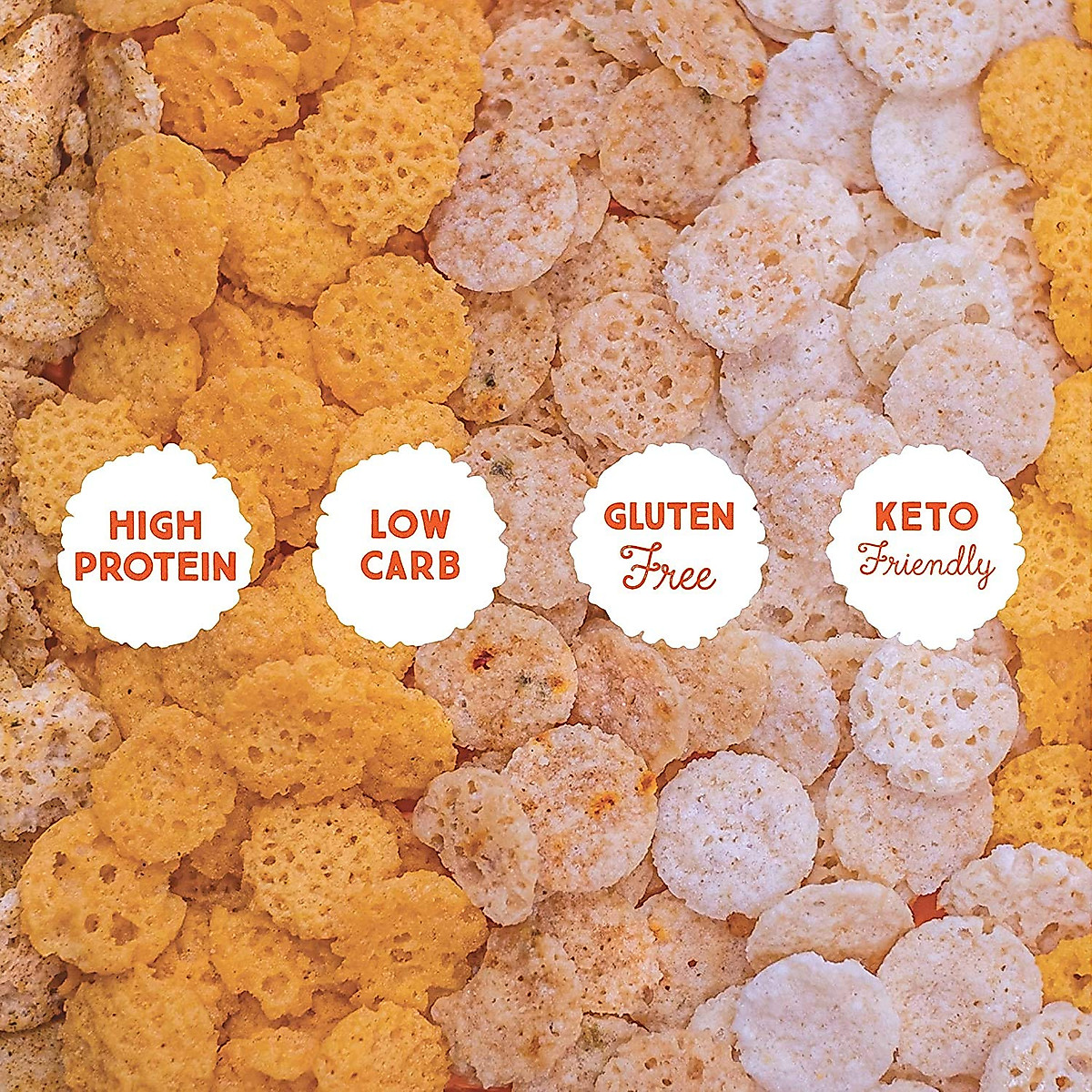 Whisps Cheese Crisps Variety Pack | Protein Chips | Healthy Snacks | Protein Snacks, Gluten Free, High Protein, Low Carb Keto Food | Parmesan, Cheddar Cheese, Asiago, Pepper Jack (2.12 Oz, 6 Pack)