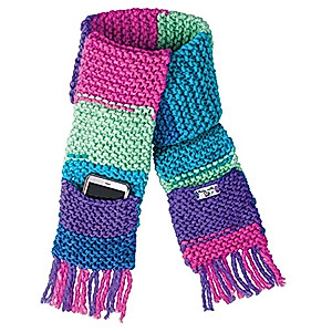 Creativity for Kids Learn to Knit Pocket Scarf - DIY Knitting Kit for Beginners, Kids Craft Kit