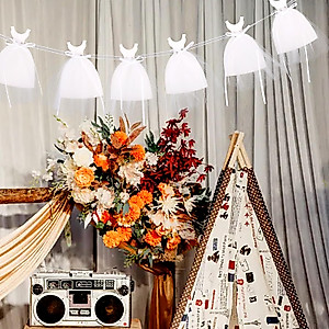 Bridal Shower Banner - Core Decorations for Bride and Groom, Bridal Wedding Dress Banner, Bride to Be Chair Decoration for Engagement Party Supplies