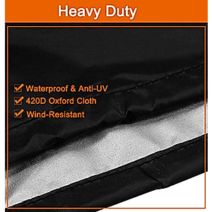Oslimea Treadmill Cover Waterproof, Sunscreen Treadmill Cover for Indoor & Outdoor, Dust-Proof Sports Running Machine Protective Cover with Drawstring, Black (78''L x 37''D x 59''H, Non-Folding)