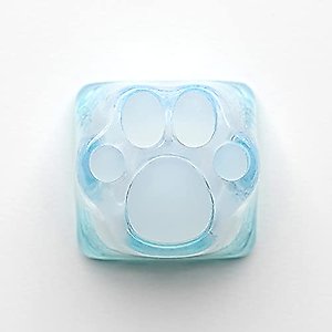 wwkeycaps ZOMO Special Edition 3D Printing Gaming Cat Keycaps Cherry MX keycaps Cats paw ShapeTiffany Blue