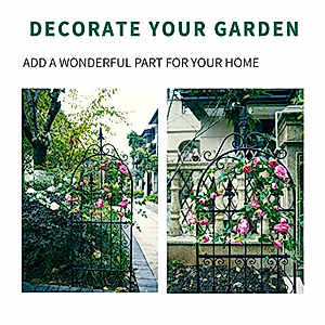 SCENDOR Garden Trellis 60” x 21.7” for Climbing Plants 5FT Metal Iron Wire Vine Flower Trellises for Outdoor Climbing Plants Support