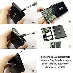 ANDYCINE Magnalium Case for mSATA SSD Compatible for Atomos Ninja V,V+, Ninja Flame, Ninja Inferno, and Shogun Inferno  with mSATA to SATA Adapter