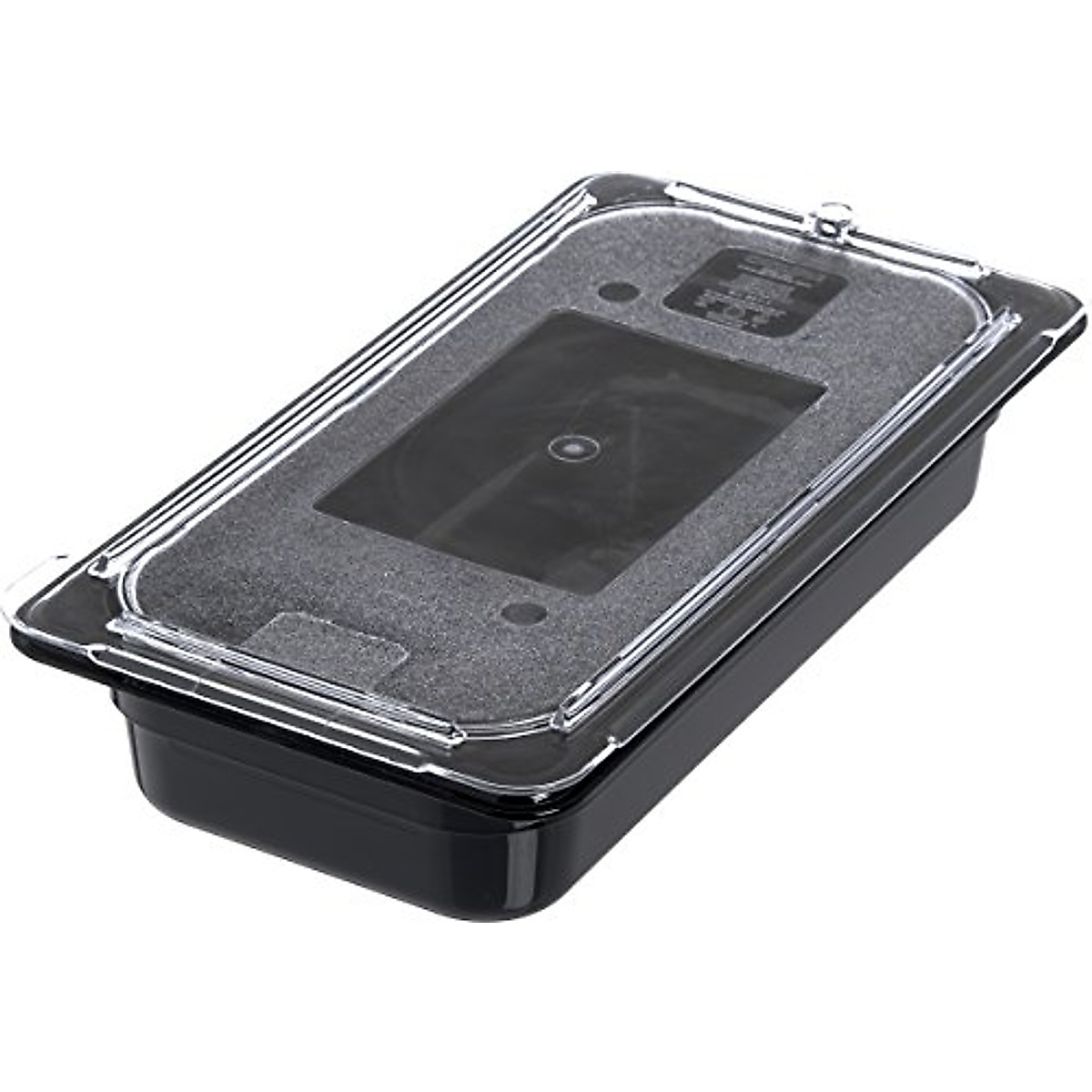 Carlisle FoodService Products 10276U07 Polycarbonate Universal Flat Lid, 12-3/4" Length x 7" Width x 7/16" Height, Clear, For TopNotch One-Third Size Food Pans (Case of 6)