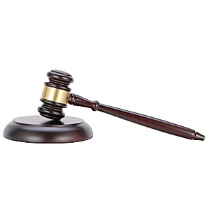 Apexstone Wooden Gavel and Block for Lawyer Judge Auction Sale