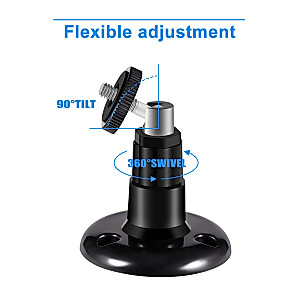 3rd & 4th Gen Blink Outdoor Camera Mounts, Aotnex All-New 360 Degree Adjustable Cover Surveillance Wall Mounts for Blink Outdoor Indoor Home Security Camera System (3 PCS, Black)