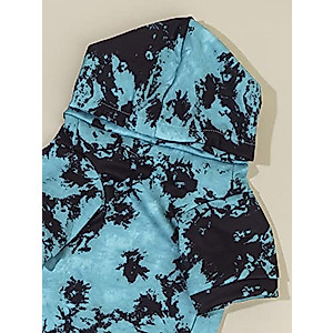QWINEE Tie Dye Dog Hoodie Dog Sweatshirt Cat Shirt Apparel Dog Clothes for Puppy Kitten Cat Small Dogs Green XX-Small