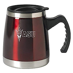 LXG Arizona State University - 16-Ounce Squat Travel Mug Tumbler - Burgundy