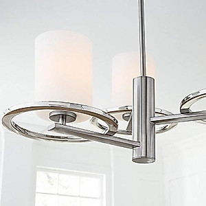 Home Decorators Collection 27263 3-Light Polished and Brushed Nickel Chandelier