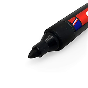 Edding 300 Permanent Marker Pen – 1.5 – 3mm Bullet Tip – Black – Pack of 6
