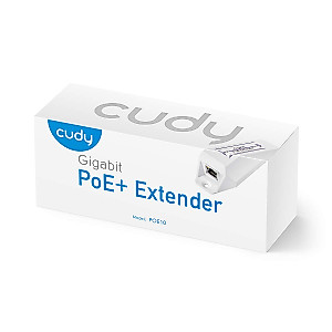 Cudy New Gigabit PoE Extender, 10/100/1000Mbps, 1 Channel PoE Repeater, PoE Amplifier, PoE Booster, Wall-Mount, Comply with IEEE 802.3at / 802.3af, Not Support Passive PoE, Plug and Play, POE10