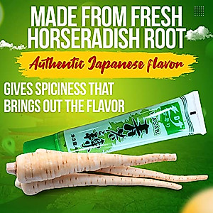 Fusion Select 1 Pack Real Authentic Japanese Wasabi Paste Prepared in Tube for Sushi, Sashimi, Poke Bowl, Japanese Food