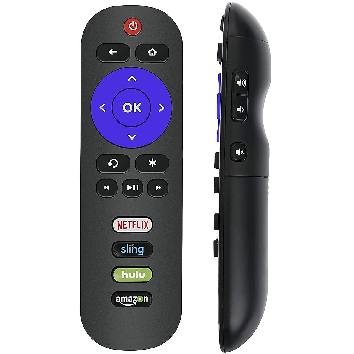 Remote Control Compatible with All TCL Roku TV with Netflix-Sling-Hulu-Amazon Buttons