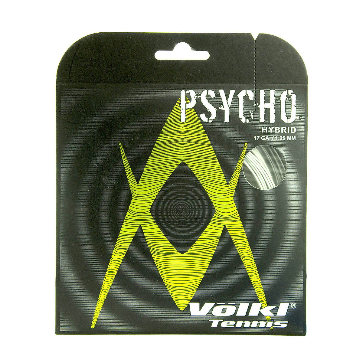 VOLKL Psycho Hybrid | Tennis Racquet String | Power Fiber II + Cyclone String | Feel & Spin | Ten-Sided Co-Polymer String