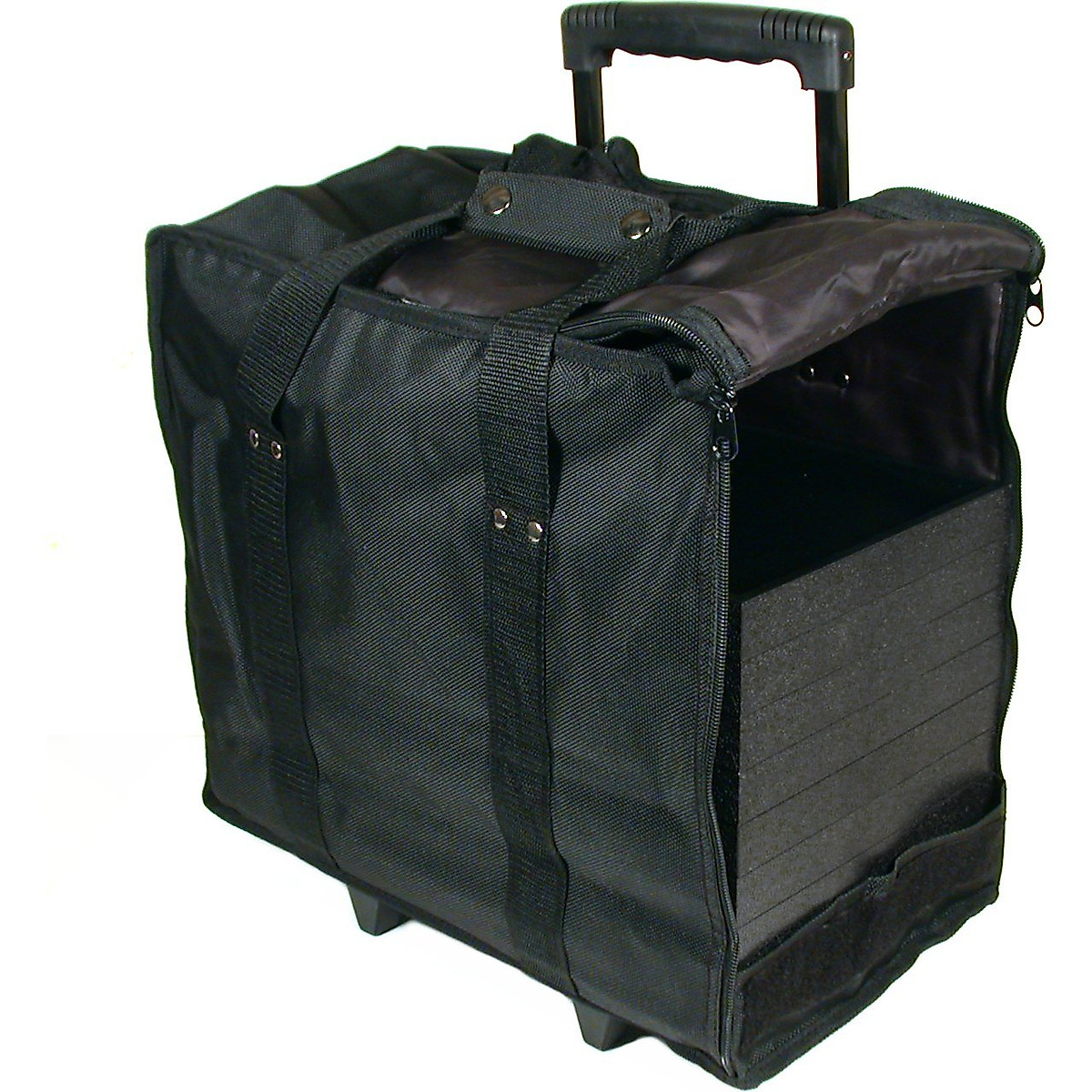 Jewelry Display Carrying Case Rolling With Trays New