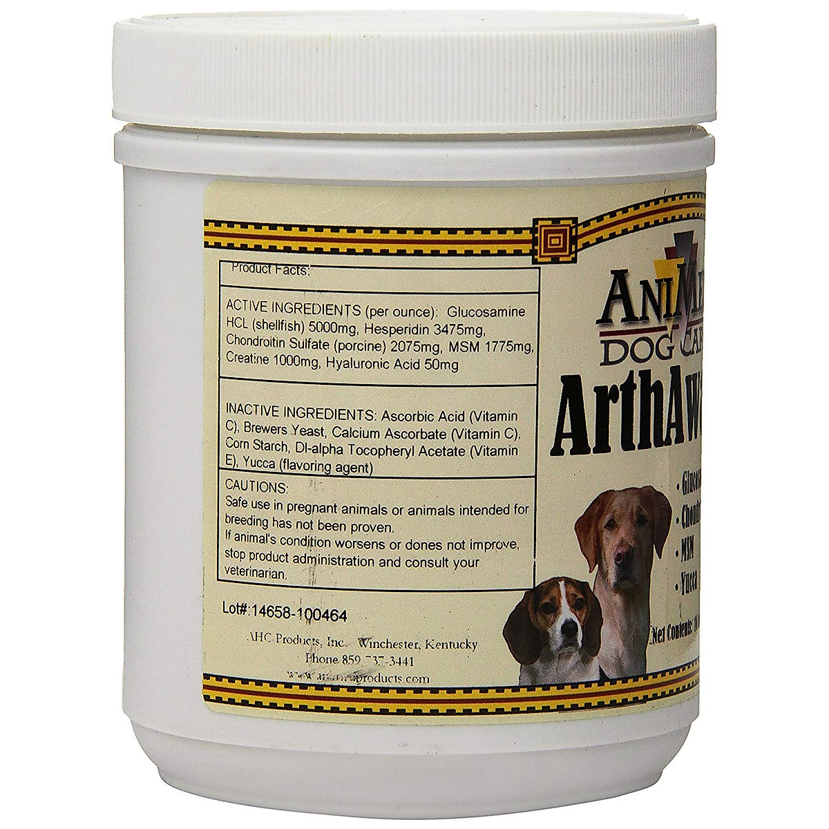 AniMed Arthaway Powder Joint Tissue Supplement for Dogs, 16-Ounce