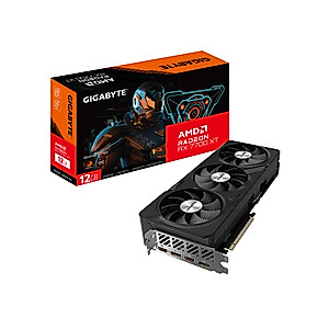 GIGABYTE Radeon RX 7700 XT Gaming OC 12G Graphics Card, 3X WINDFORCE Fans 12GB 192-bit GDDR6, GV-R77XTGAMING OC-12GD Video Card