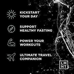 LMNT Keto Electrolyte Powder Packets | Paleo Hydration Powder | No Sugar, No Artificial Ingredients | Raw Unflavored | 30 Stick Packs