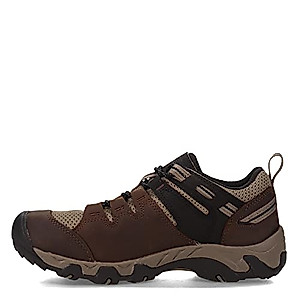 KEEN Men's Steens Vent Low Height Breathable Hiking Shoes, Brown, 10