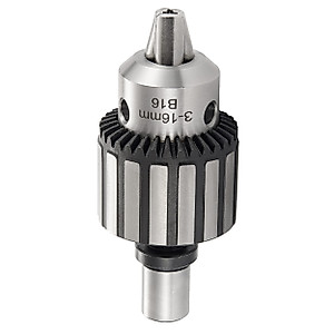 Eumtenr HD Chuck HEAVY DUTY 5/8" (16mm) Magnetic Drill Chuck with 3/4" Weldon Shank Adapter Key Type Chuck Converter Tool for Drill Press (B16)