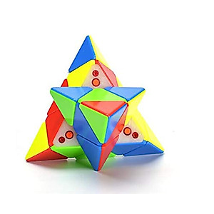 CuberSpeed X Man Bell V2 Pyraminx Stickerless Magnetic Speed Cube X Man Bell Magnetic Pyraminx V2 Cube Puzzle