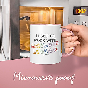 Mugged Off Farewell Gifts I Used to Work with Absolute Legends Mug Funny Retirement Leaving Gifts New Job for Work Boss Leaving Job Gift Colleague Cute Goodbye Gifts