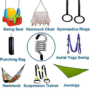 Hammoch-Chair Spring Porch Swing Spring - 750Lbs Heavy Duty Chair Swing Springs Heavy Bag Swing Swing Chair Spring (1 PC 750Lbs)