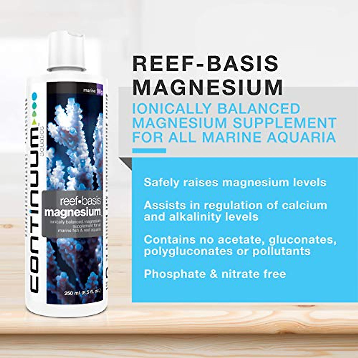 Continuum Aquatics ACO30524 Reef Basis Magnesium Liquid for Aquarium, 8.5-Ounce