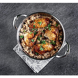 Hestan - ProBond Collection - Professional Clad Stainless Steel Sauteuse, Induction Cooktop Compatible, 3.5 Quart