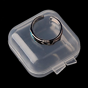 Diarypiece 20 Pcs/set Plastic Jewelry Box Organizer Storage Cases, Mini Clear Bead Container