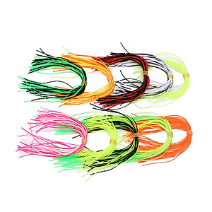 Silicone Jig Skirts, Fishing Skirt for Lures, Fishing Skirt Baits, Fishing Jig Baits Skirts for Trout Fishing, Environmental Friendly Fishing Skirt Personally Constructed Fishing Lures Accessories