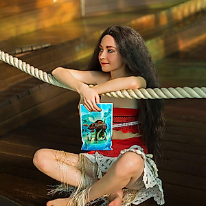 Vinyl Quote Me Icasy Moana Goodie Bags Party Favors, Cute Moana Themed Birthday Party Candy Treat Gift Bags, Decoration Party Supplies for Baby Shower Christmas(50 Packs)