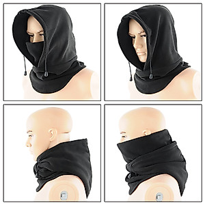 Anomasu Tactical Heavyweight Balaclava Outdoor Sports Mask Black