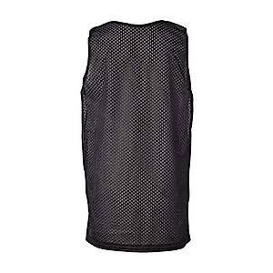 Badger Sport Black/White Adult XL Reversible Mesh Tank Top Jersey Uniform