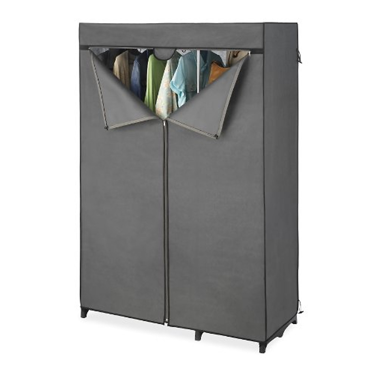 Whitmor COVER ONLY for Double Rod Closet with Heavy Duty Zipper - Gray