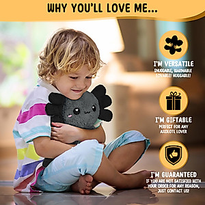 Axolotl Microwavable Unscented Heating Pad for Women and Kids- Cute Soft Cozy Pillow Plush Heatable Warm Stuffed Animals - Kawaii Hot and Cold Plushie Food Toy - Axolotl Gifts for Girls and Boys