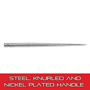 Starrett Steel Replacement Point 70A Scriber with Knurled and Nickel Plated Handle - 2-3/8" Point Length - PT02355A