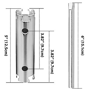 BearHut Basket Strainer Wrench Sink Strainer Wrench Long Enough to Work on Deep Modern Sink Basket Double-ended Kitchen Tool