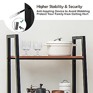 Tangkula 4-Tier Ladder Bookshelf, Freestanding Open Bookcase with Metal Frame & Anti-toppling Device, Industrial Wooden Storage Display Shelf Plant Stand for Living Room Study Balcony (2, 4-Tier)