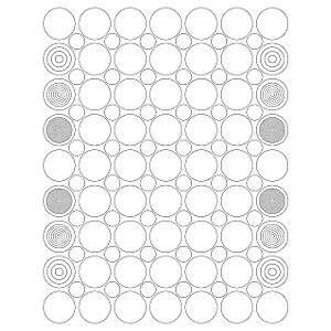 PERFECT STRIKE Archery Circles and Dots Transfer Decals for Scope Lenses + Peel and Stick Target Dots. Great for Practice or Competition. Premium Adhesive Backed Vinyl Decals. (Orange)