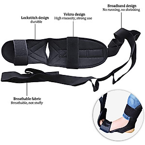 Planter Fasciitis Foot Stretching Strap - Foot Stretcher - Improve Strength, Balance Stretches for Plantar Fasciitis, Heel Spurs, Strains & Achilles Tendonitis, Hamstring Stretch Loops. Product Name