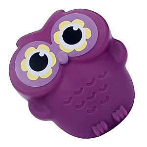 SOLUSTRE 3 Pcs Owl Gloves Microwave Oven Mitt Insulation Pads Mit BBQ Baking Gloves Cute Food Mitten Anti- Skid Silicone Pot Holders Oven Mitts Mini Pinch Purple