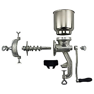 CHARD GM-150 Grain Mill, Tin Coated Cast Iron,Silver