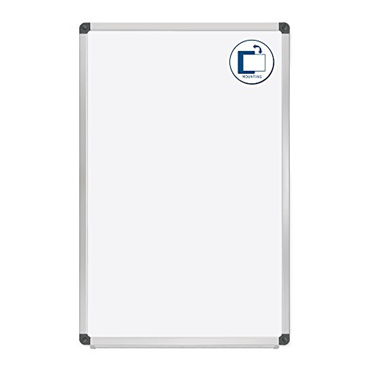 V VAB-PRO 24x36 inch Magnetic Dry-Erase White Board with Adjustable Pen Tray; Installation Kit Incl. & Wall Mount; Aluminum Frame; Sturdy Build for Classroom, Studio, Office -W312436-01
