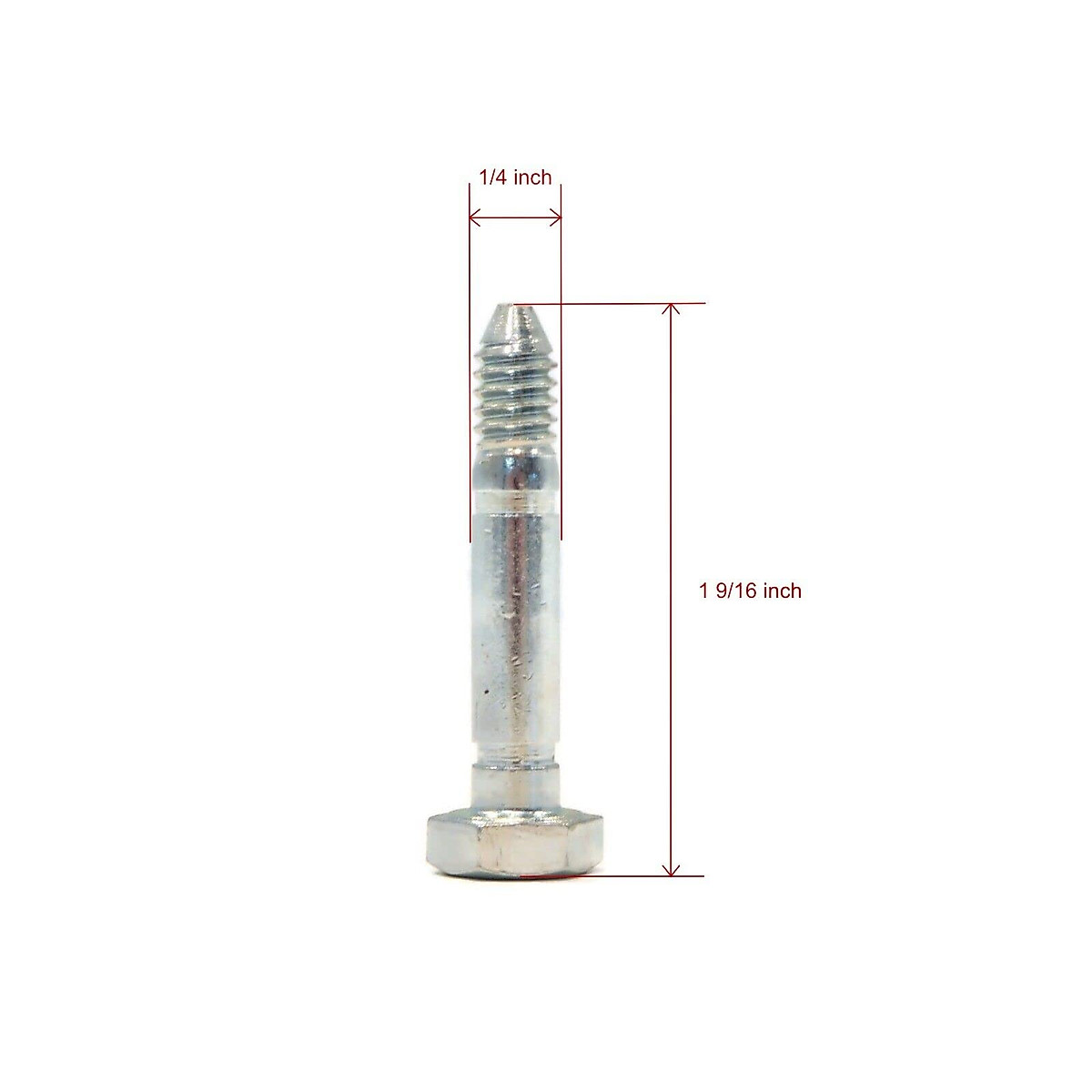 The ROP Shop | Pack of 10 - Shear Pin Bolt & Nut for John Deere AM123342, Stiga 1812900501 Snow