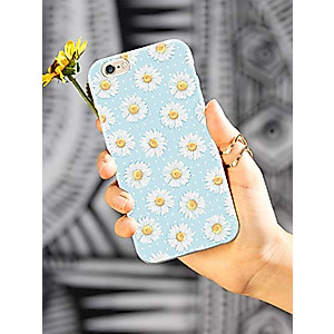 Inspired Cases - 3D Textured Galaxy Note 10 Plus Case - Rubber Bumper Cover - Protective Phone Case for Samsung Galaxy Note 10 Plus - Watercolor Daisy Pattern - White