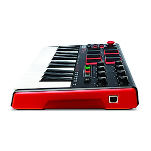 Akai Professional MPK Mini MKII – 25 Key USB MIDI Keyboard Controller With 8 Drum Pads, 8 Assignable Q-Link Knobs and Pro Software Suite Included