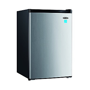 Danby 4.5 cu. ft. Compact Refrigerator with True Freezer (DCR045B1BSLDB-3), Steel