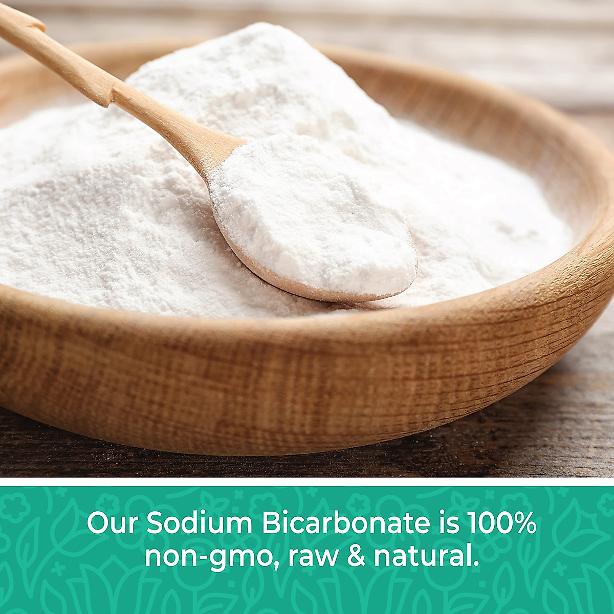 Sodium Bicarbonate 2lb, Baking Soda for Cleaning and Baking, Aluminum Free Baking Soda for Pool, Bicarbonate of Soda, Pure Baking Soda Powder, Bulk Baking Soda Food Grade, Sodium Bicarbonate Powder